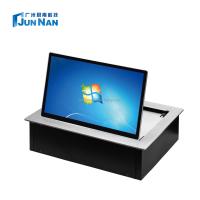 China Paperless Conference System Equipped Ultrathin Flip Up Monitor Lift Hidden Desk Monitor Lift for sale