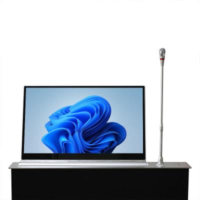 China Tabletop Pop Up Hidden Monitor Lift Paperless Conference Equipment for sale