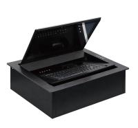 China Flexible Folding Computer Flip Up Lcd Monitor Lift Conference System for sale