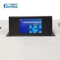 China Ultrathin Lcd Monitor Motorized Pop Up Monitor Lift Unite With Microphone Team Meeting Equipment for sale