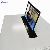 China Motorized Desktop Hidden Computer Monitor Lift For Conference System for sale