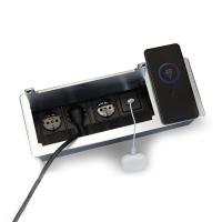 China 175 Flip Socket Recessed Power Strip With Multi-Function Table Socket For Executive Office Furniture for sale