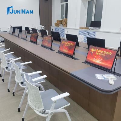 China Manual Remote And Software Control JN-15.6/17.3/18.5/21.5inch Paperless Conference System With Camera Tracking 30 Set Capacity for sale