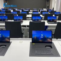 China Conference Table LCD Screen Electric Flipper With Touch Function And Motorized Control For High-Level Meetings for sale
