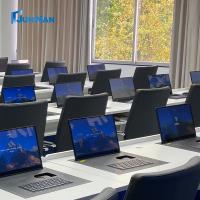 China Conference Table LCD Screen Electric Flipper With Touch Function And Motorized Control For High-Level Meetings for sale
