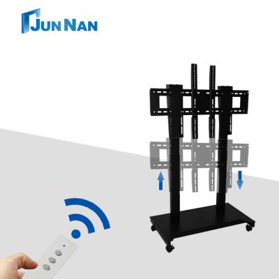 China Wireless Remote Control TV Lift Stand with Adjustable Height and One-piece Cold-rolled Steel Base for sale