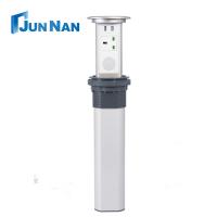 China Hidden Pop-Up Desktop USB Charger Socket Tabletop Wireless Electrical Accessory US UK Plug for sale