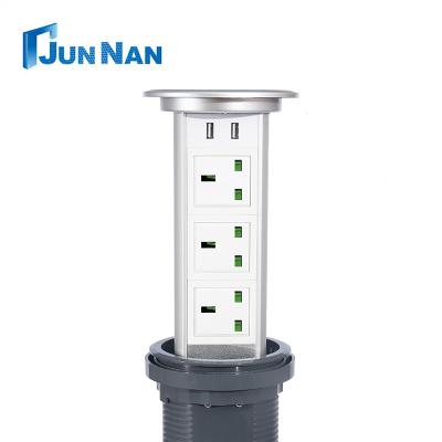 China Pop-Up Desktop USB Charger Socket Tabletop Wireless Electrical Accessory for sale