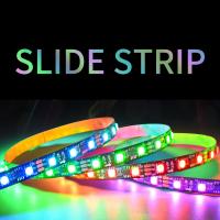 China 5V LED Neon Strip Lights RGB 5050 Blackboard Lamp Belt Built In IC for sale