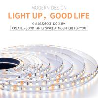China Flexible SMD 3528 LED Strip Light Low Voltage Two Color 120LEDs UL Certified for sale
