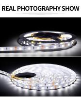 China Monochrome 2835 LED Strip Lights 60LEDs Flexible Induction Decorative Light Strip for sale