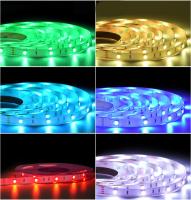 China Full Color 5050 SMD RGB LED Strip Flexible Home Decoration Neon Atmosphere Light for sale