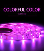 China Full Color 5050 SMD RGB LED Strip Flexible Home Decoration Neon Atmosphere Light for sale