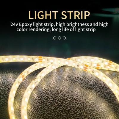 China IP65 Flexible SMD 2835 LED Strip Light Epoxy Waterproof 12V / 24V for sale