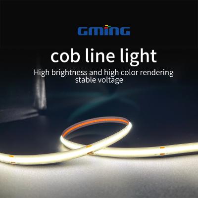 China Ra90 Flexible COB LED Strip Light Low Voltage Ultra Narrow 12V 24V Voltage for sale
