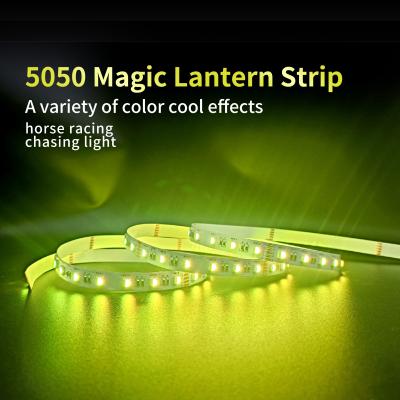 China Flexible Neon Running Water Light Marquee 5050RGB smd Led Strip for sale
