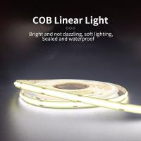 China Dimmable Cob Light Strip Low Voltage Ultra Narrow Flexible Linear Light for sale