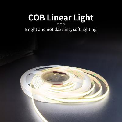 China Ultra Narrow Flexible Linear Light COB Waterproof Rgb Led Strip Lights for sale