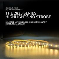 China 12V 120 Lamp SMD 2835 LED Strip Ultra Narrow Plate Width 5mm Warm White / Cold White Light for sale