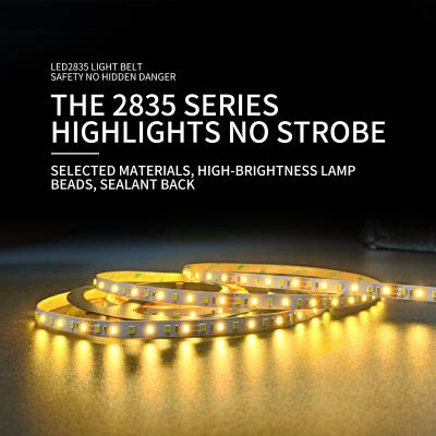 China 12V 120 SMD 2835 LED Strip Ultra Narrow Plate Width 5mm Indoor / Outdoor Lighting for sale