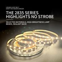 China 12V SMD LED Flexible Strips 2835 120 Lamp Super Narrow 5mm For Bathroom Mirror for sale