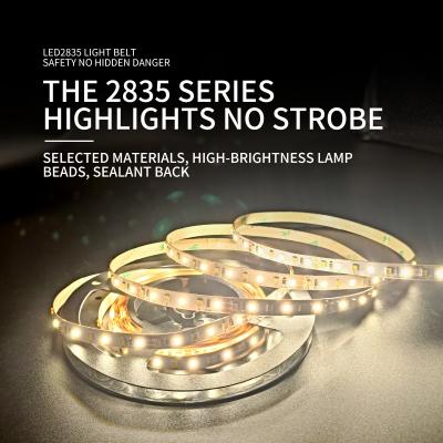China 12V SMD LED Flexible Strips 2835 120 Lamp Super Narrow 5mm For Bathroom Mirror for sale
