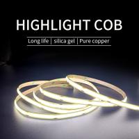 China Battery Operated Dimmable COB LED Strip 480 Pcs/M Soft FPC Substrate for sale