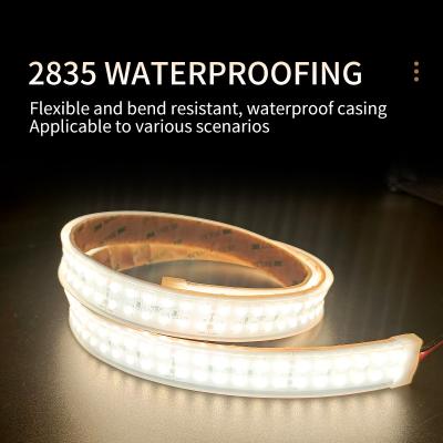China 12V Bathroom Mirror Lamp Decorative 2835 LED Strip Lights With Sleeve for sale
