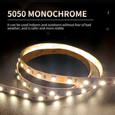 China Indoor / Outdoor Decoration SMD 5050 LED Strip Light Monochrome Temperature Lamp for sale