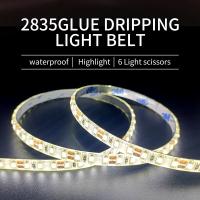 China Glue Dripping 2835 LED Strip Lights Waterproof Lamp Belt Slim LED Strip for sale
