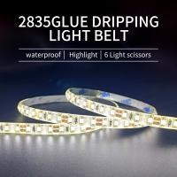 China SMD 2835 Rigid LED Strip Lights IP65 Glue Dripping Waterproof Lamp 12V/24V for sale