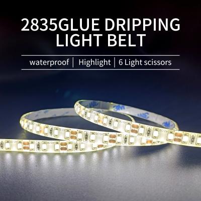 China SMD 2835 Rigid LED Strip Lights IP65 Glue Dripping Waterproof Lamp 12V/24V for sale