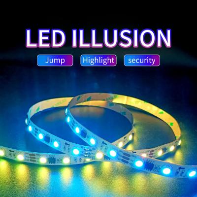 China 5050 RGB Bar Colorful Running Lamp Flexible Neon Light Band for sale