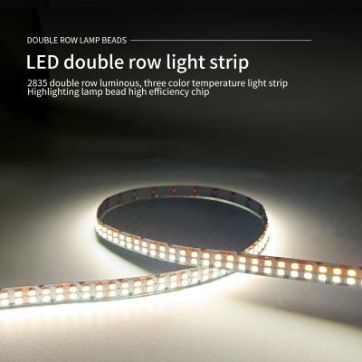China Flexible 2835 Double Row Lamp Bead Stair Lighting Decoration Lighting for sale