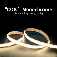 China Low Voltage Ultra Narrow Flexible Line Lamp Monochrome Cob Light Strip 12V 24V for sale