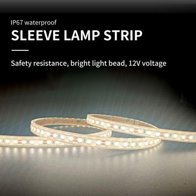 China Dimming SMD 2835 LED Strip With 120 degrees Waterproof Sleeve for sale