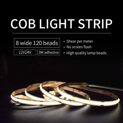 China 12v 24v Cob Led Strip Light Outdoor For Wine Cabinet for sale