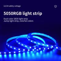 China Low Voltage Flexible SMD RGB LED Strip Light Customized For Bar KTV for sale