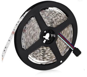 China IP20 RGB 30 LEDs / M 7.2W SMD 5050 LED Strip Light 10MM PCB Width FPC Material for sale