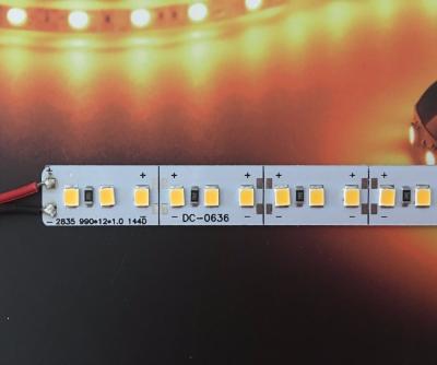China RGB 2700-7000K SMD 2835 LED Strip DC12/24V 28W/M With Aluminium Shell PC Cover for sale