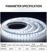 China 20W IP20 2500lm 120Leds/M SMD 2835 LED Strip 2200-6500K for sale