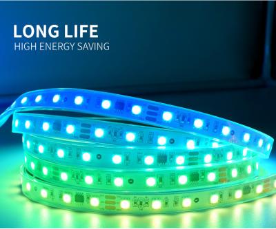 China 1903IC Remote Control IP68 12W LED Magic Strip Light for sale