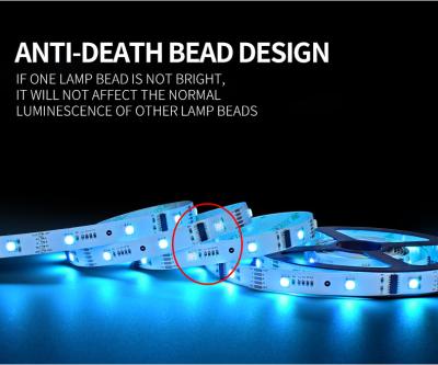 China UCS DMX512-16 12V IP20 6W SMD5050 LED Strip Light for sale