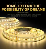 China Flexible RGBWW 463nm 570lm 28W SMD 5050 LED Strip Light for sale