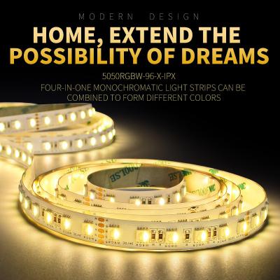 China Copper 500-550lm 20W 84leds/m 5050RGBW led tape strip lights for sale