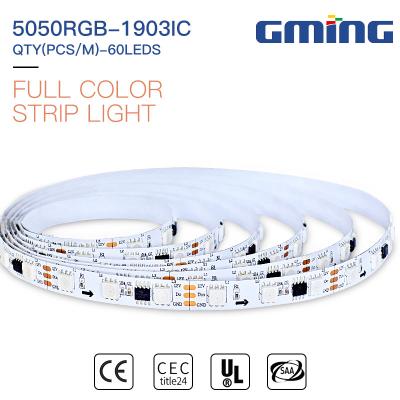 China Ra80 10mm Pcb 12W 520-530nm SMD RGB LED Strip Light for sale