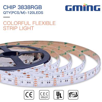 China 520-530nm Aluminum 5050 12W Flexible RGB LED Strip Light for sale