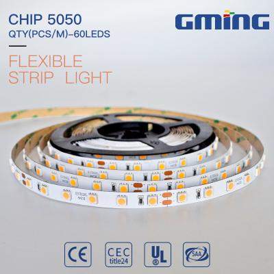 China IP20 60leds/m SMD5050 led tape strip lights 12/24VDC for sale