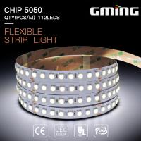 China IP20 RGB 30 LEDs / M 28W SMD 5050 LED Strip Light Width FPC Material for sale
