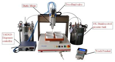 China PCB Automatic Glue Dispenser AC90-260V 450W High Speed Wirh Hot Melt Adhesive for sale
